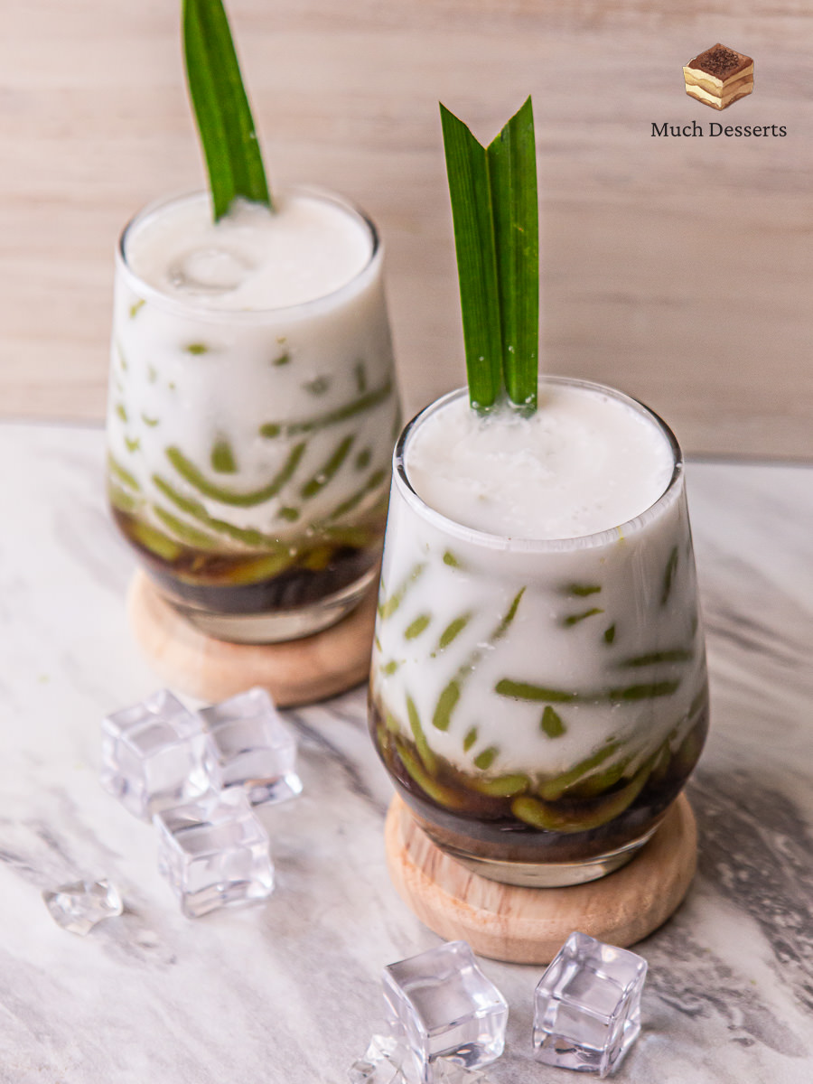 Ice Cendol - Indonesian Traditional Beverage - Much Desserts