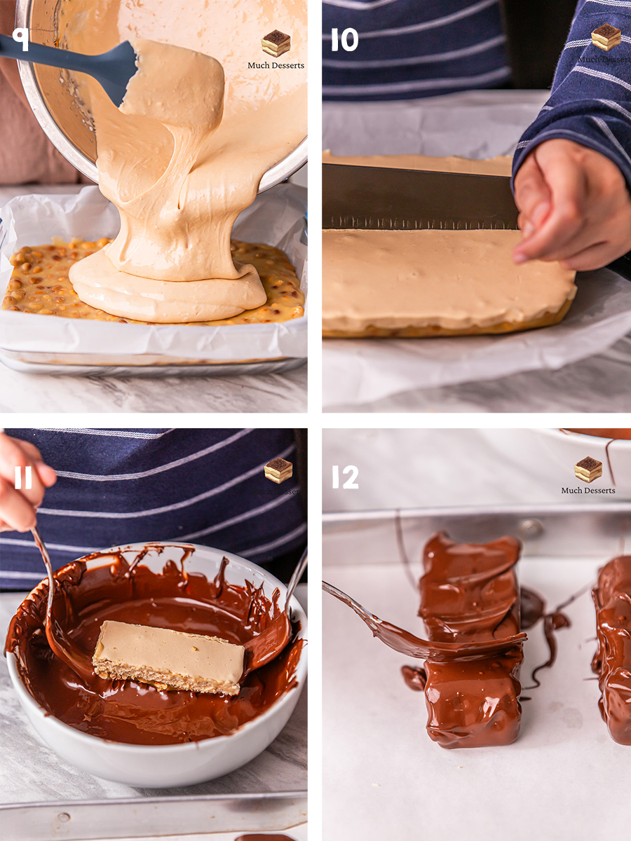 Homemade Snickers Bar - Much Desserts