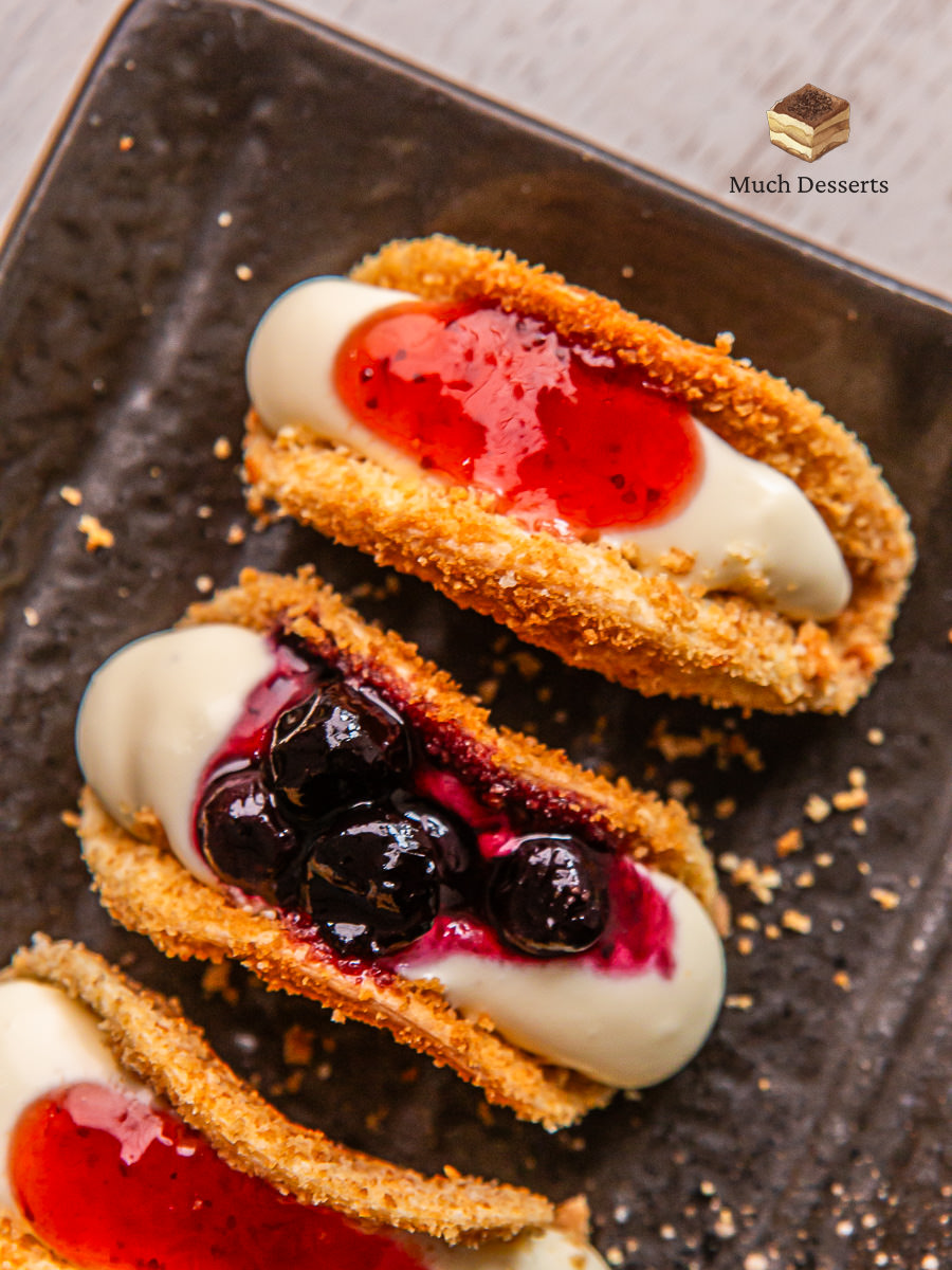 Berrylicious Cheesecake Tacos - Much Desserts