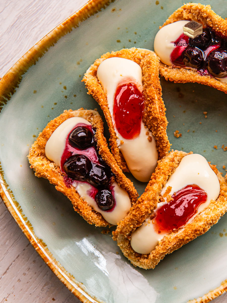 Berrylicious Cheesecake Tacos - Much Desserts